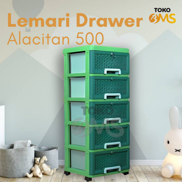 Lemari Drawer Plastik Motif Rotan, Alacitan 500 By Napolly Plastic Ori ...