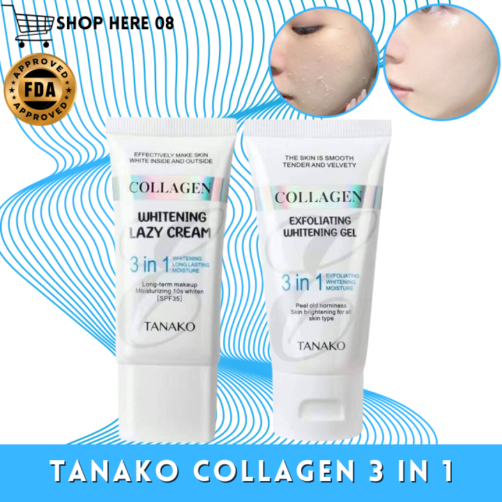 ORIGINAL TANAKO Collagen 3in1 Facial Body Scrub Exfoliating Gel ...