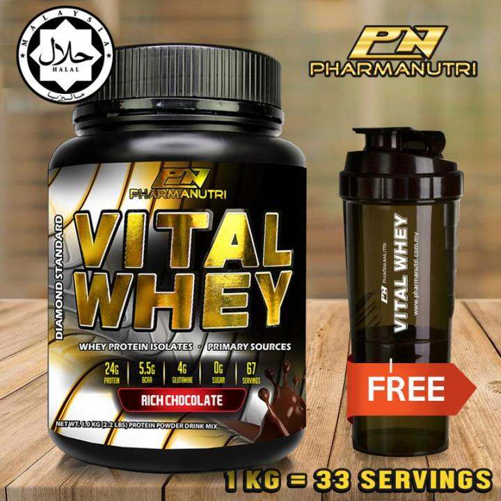 Whey Protein Halal – Vital Whey 1kg/2.2lbs, Whey Isolate With 24g ...