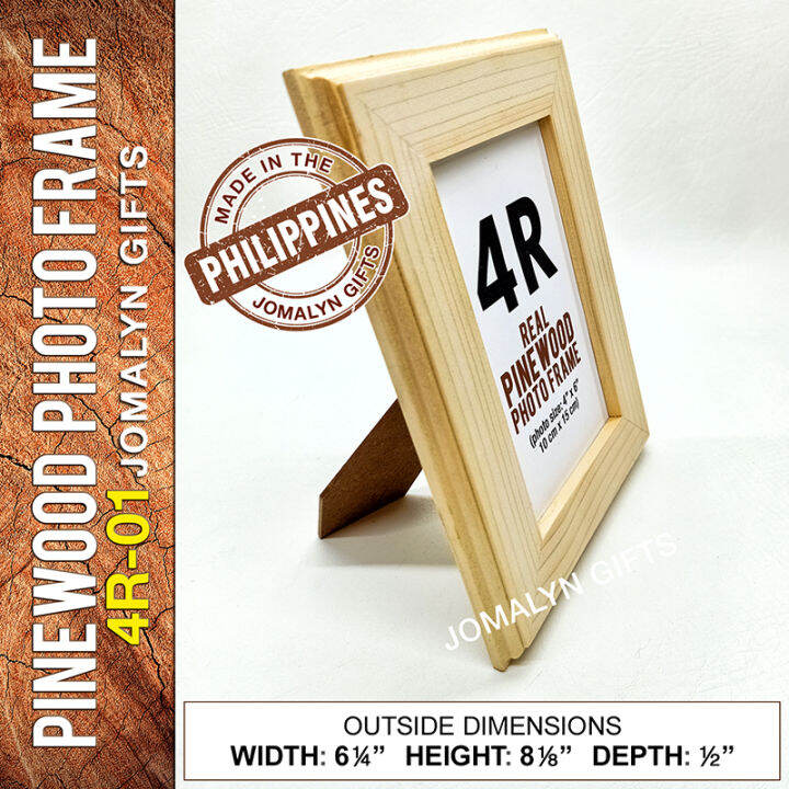 4R Photo Frame, 4R-01, Made from Pinewood, Made in the Philippines by ...