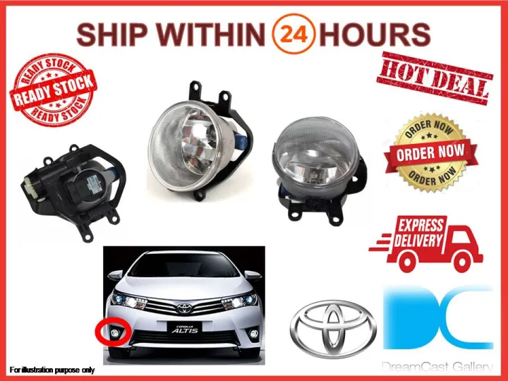 Toyota ALTIS 2014 - 81210-0D110 Fog Lamp Assembly RH Genuine Part | Lazada