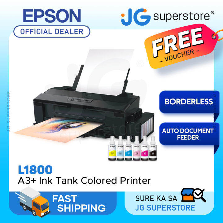 Epson EcoTank L1800 A3+ Ink Tank Borderless Colored Photo Printer with ...