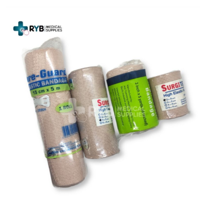 High quality Elastic Bandage 2" 3" 4" & 6" inches ( Sure-Guard or ...