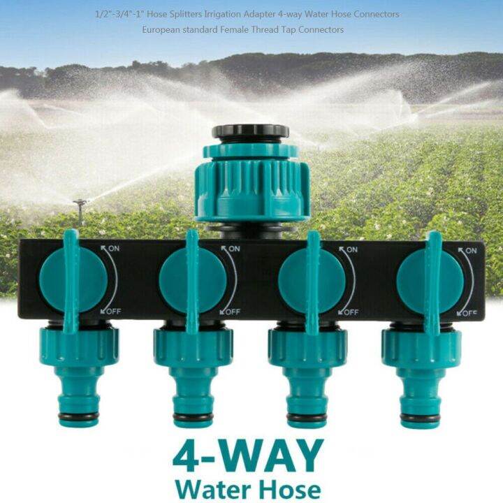 RKNOW 1/2"-3/4"-1" Faucet Divider Switcher Watering Hose Tap Adaptor ...