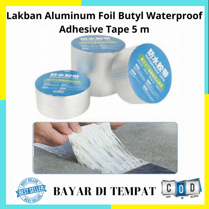 COD Lakban Aluminium Tahan Air Dan suhu Tinggi / Pita Perekat Anti ...