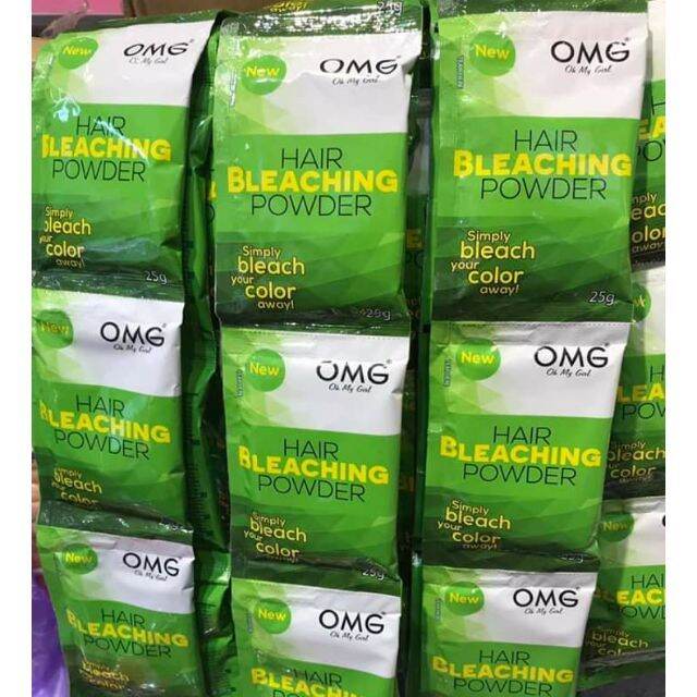 OMG Bleaching Powder 25g Sachet hair treatment | Lazada PH