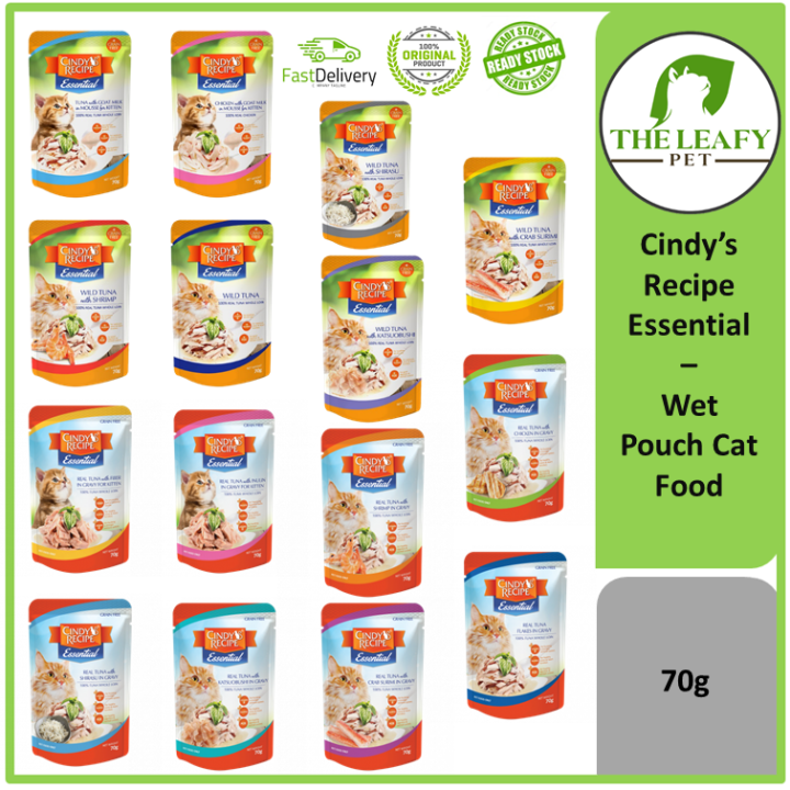 Cindy's Recipe Essential Wet Food / Cat Food Pouch - 70g | Lazada