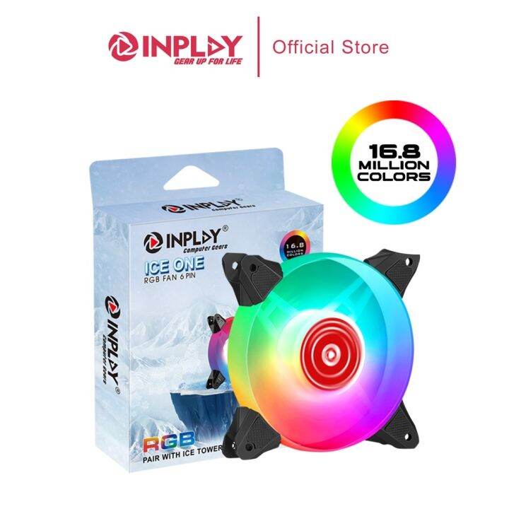 INPLAY ICE ONE RGB FAN 6 PINS 120MM Cooling Fan With Control LED PC ...