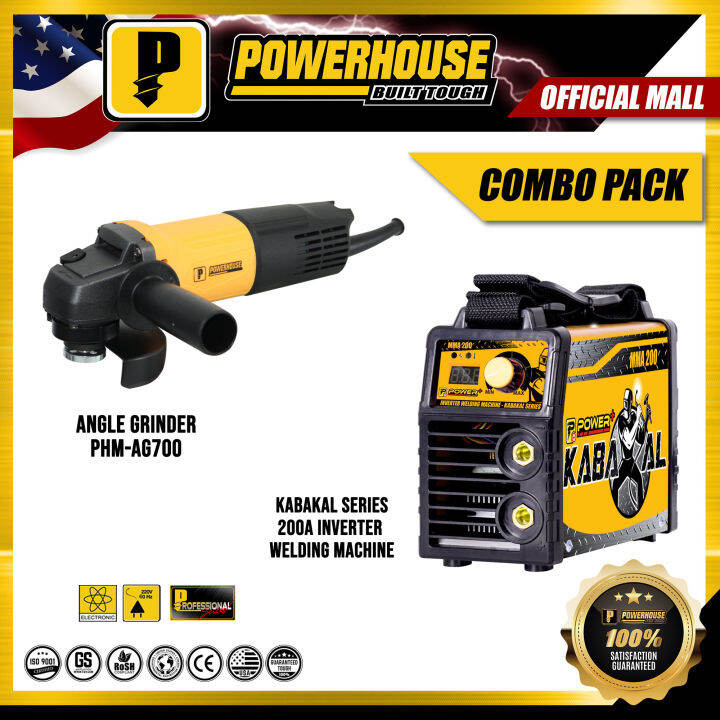 [COMBO] Powerhouse Powerplus KABAKAL Series 200A Portable Arc MMA Stick DC Inverter Welding ...