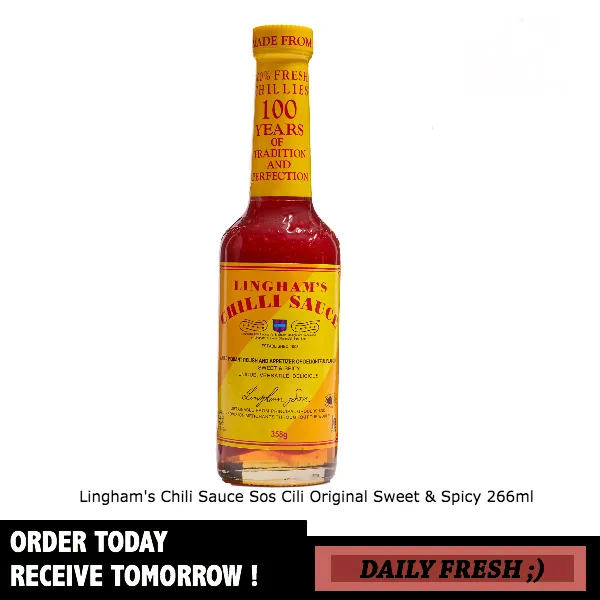 Lingham's Chili Sauce Sos Cili Original Sweet & Spicy 266ml | Lazada