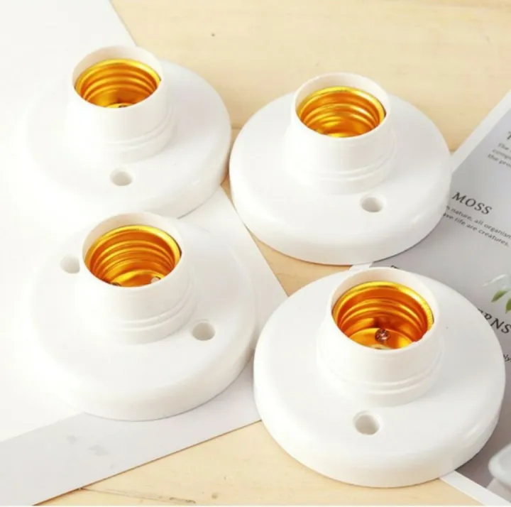 E27 Batten Lamp Holder Socket Light Bulb Holder Base White | Lazada