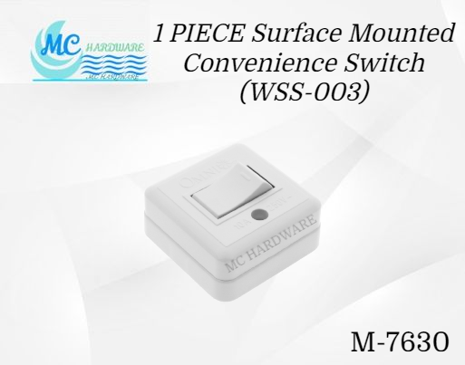 MC HARDWARE M-7630 1 PIECE Surface Mounted Convenience Switch (WSS-003 ...