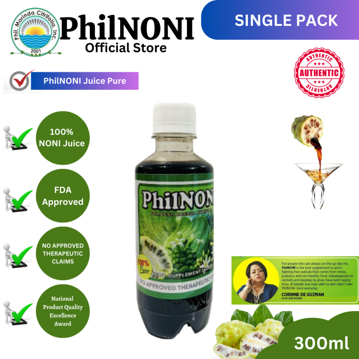 PhilNONI Juice 300mL SINGLE PACK | Made from the top quality NONI ...