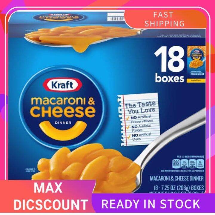 Kraft Original Macaroni And Cheese Dinner 18box | Lazada PH