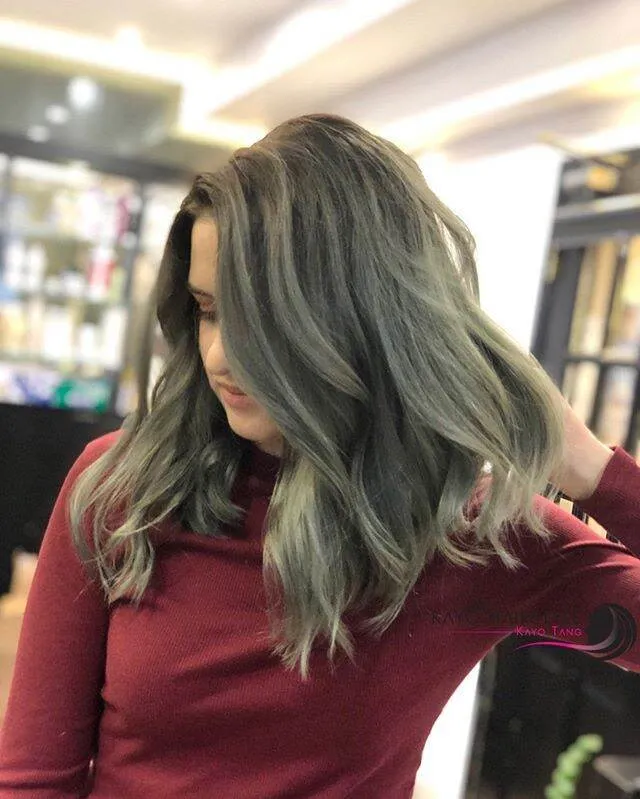 Ash Green Hair Color