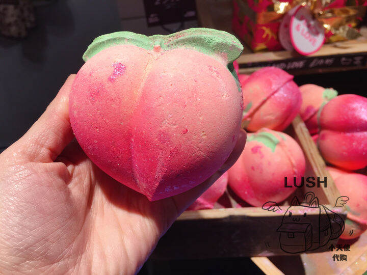 Limited edition Miss lush Peach Bubble Bomb Peachy Bathing Essential ...