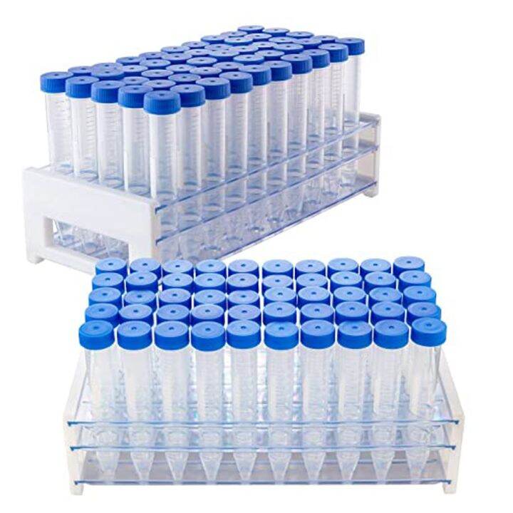 WENGYU Lab Supplies Blue Plastic 15ml Graduated Marks Plastic Bottles ...