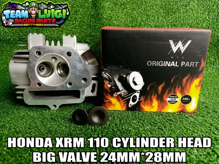 WYD HONDA XRM 110 CYLINDER HEAD BIG VALVE 24MM*28MM | Lazada PH