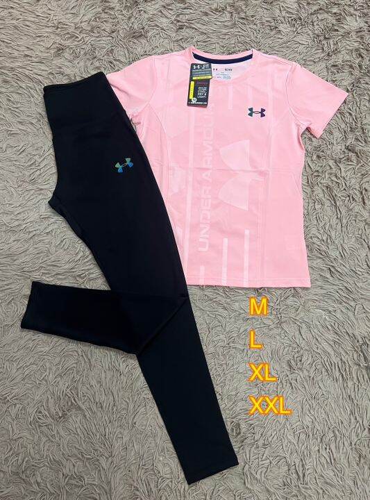 【New Collection】Set 2 ชิ้น - ชุดกีฬา ชุดวิ่ง ชุดออกกำลังกายผู้หญิง ทรงสวยใส่สบาย | Lazada.co.th