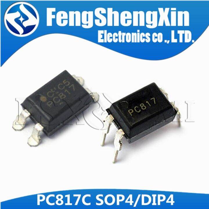 100pcs/lot PC817C DIP4 SOP4 PC817-C DIP SOP PC817 C DP817C EL817C SOP-4 ...