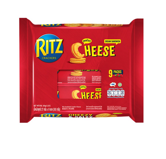 Ritz Sandwich Cheese 243g บรรจุ 9ห่อ (9 Packs) | Lazada.co.th