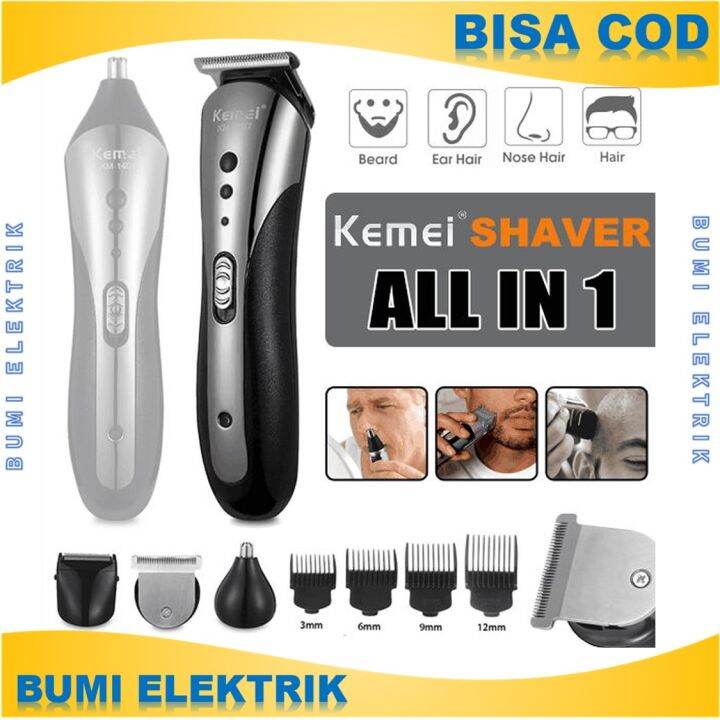 ALAT CUKUR RAMBUT SHAVING SET KEMEI KM-1407 MESIN CUKUR KEMEI KM-1407 CLIPPER 3in1 ALAT PENCUKUR ...