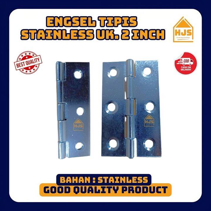 Engsel Tipis Stainless 2 inch Pintu Jendela Lemari Laci / Engsel Pintu ...