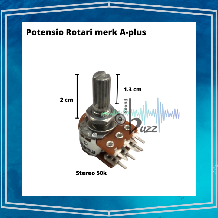 Potensio Rotari Stereo 50k / Potensio Rotary Stereo 50k | Lazada Indonesia