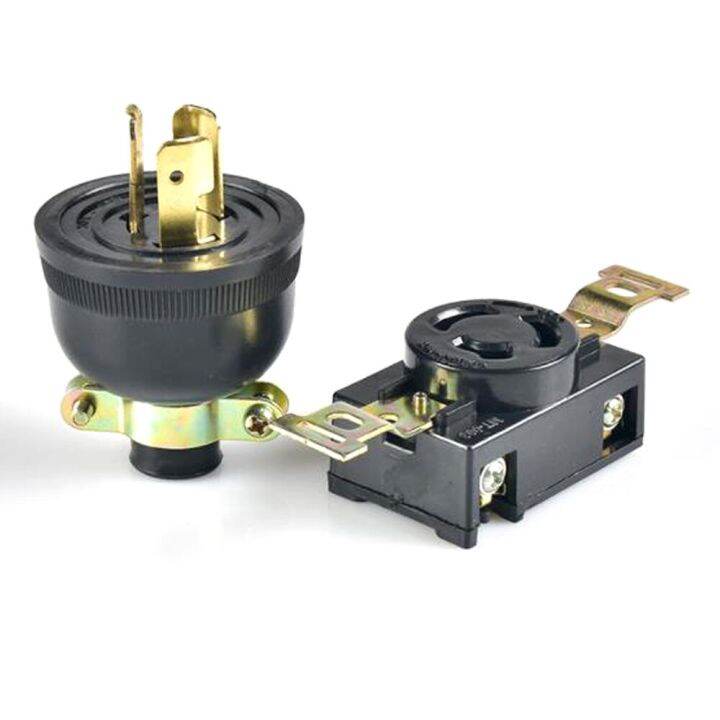 Black 250V 30A American NEMA Anti-Off Diesel Engine Generator Converter ...