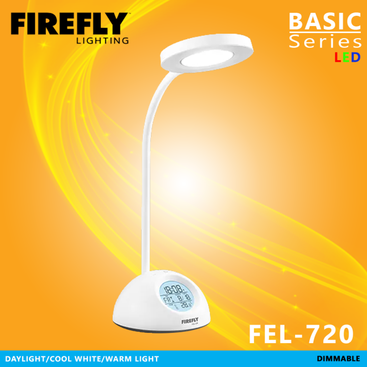 LED Desk Lamp Tricolor with Digital Display FIREFLY FEL-720 | Lazada PH