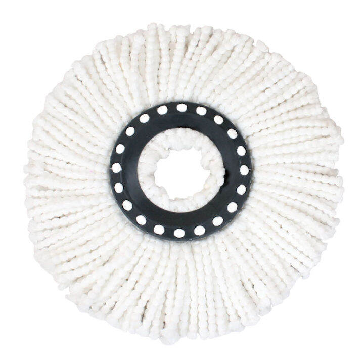 Qcici Rotating Round 16mm Mopping Head Microfiber Rag Mop Cloth ...