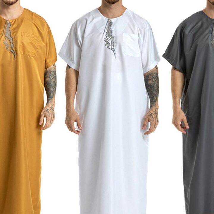 Middle Eastern Ethnic Costumes Muslim Robe Male Aristocrat Luxury ...