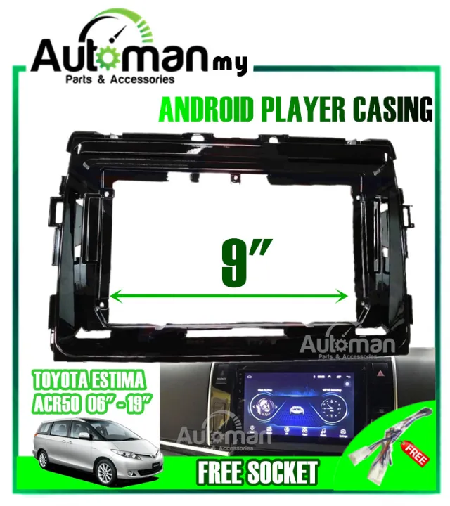 Toyota Estima ACR50 2006 - 2019 Dashboard Audio Android Player Radio FM ...