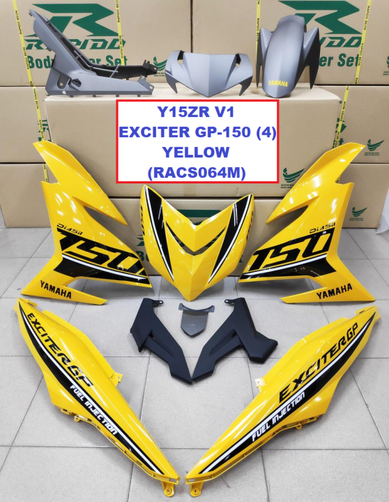 Rapido Cover Set Yamaha Y15ZR V1 V2 Exciter GP-150 (4) Yellow Accessories Motor Y15 Ysuku Yellow ...