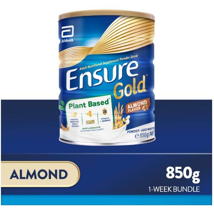 Ensure Gold HMB Plant Based Almond 850g For Adult Nutrition- AUG 2023 Expiry | Lazada PH
