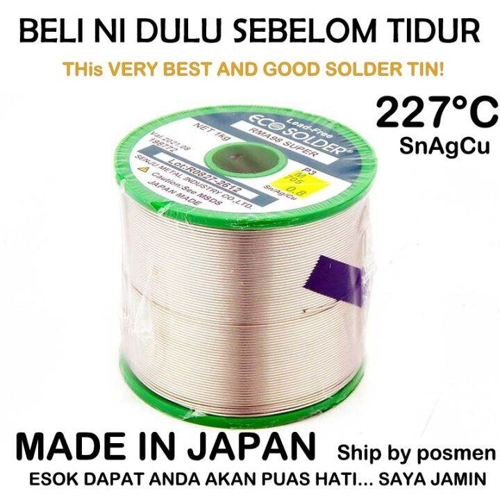 Solder Tin SENJU Wire with Flux Core welding soldering steel nickel ...