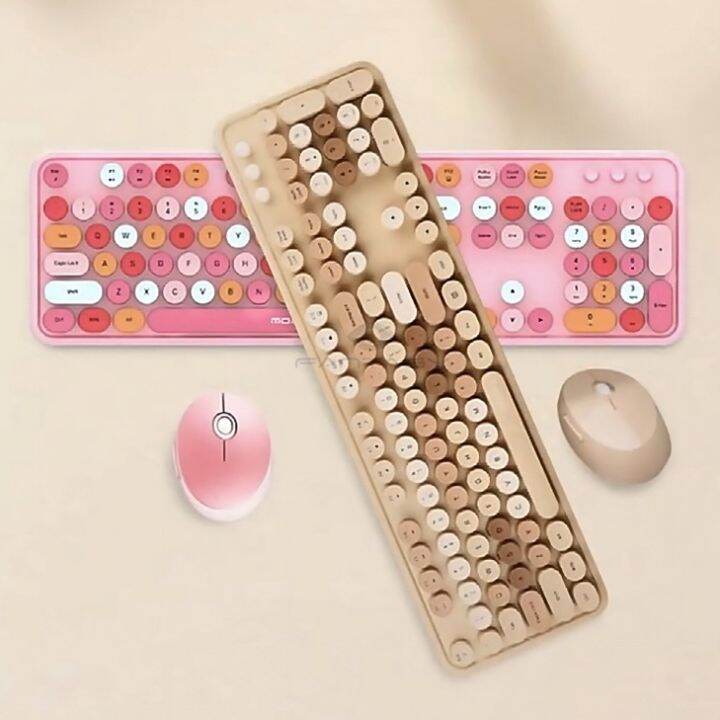Digital Computer Mofii Sweet Mixed Color 2.4G Wireless Keyboard and ...