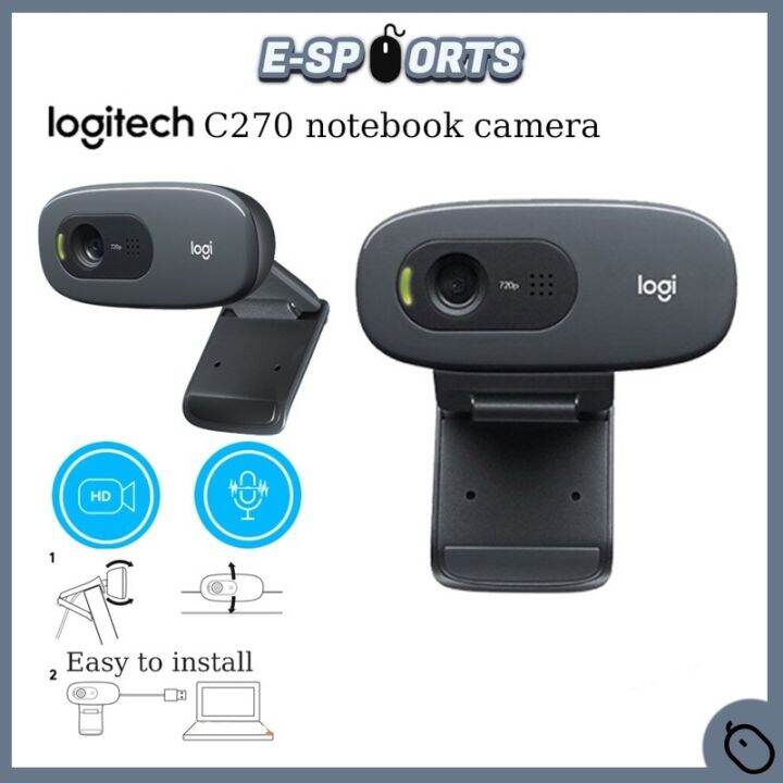 Genuine E-Sports Logitech Original C270 Desktop Computer Notebook Free ...