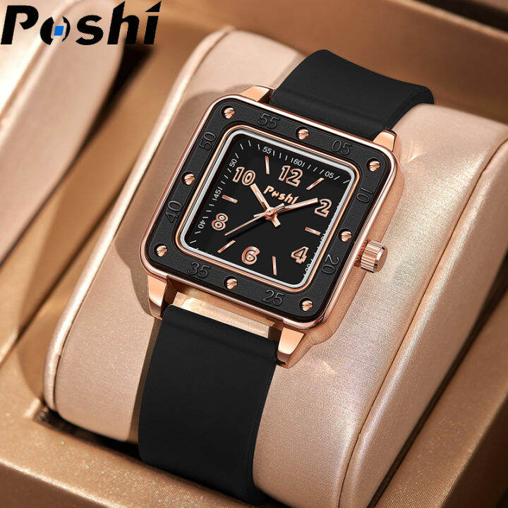 jam tangan wanita waterproof POSHI 100% Original Women Quartz Fashion ...