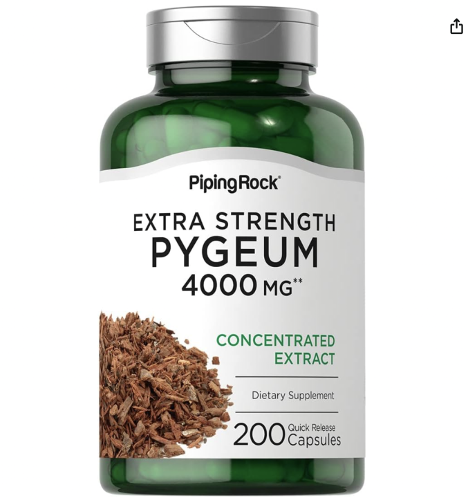 Pipingrock Pygeum Africanum Bark Extract 4000 mg 200 Capsules Extra ...
