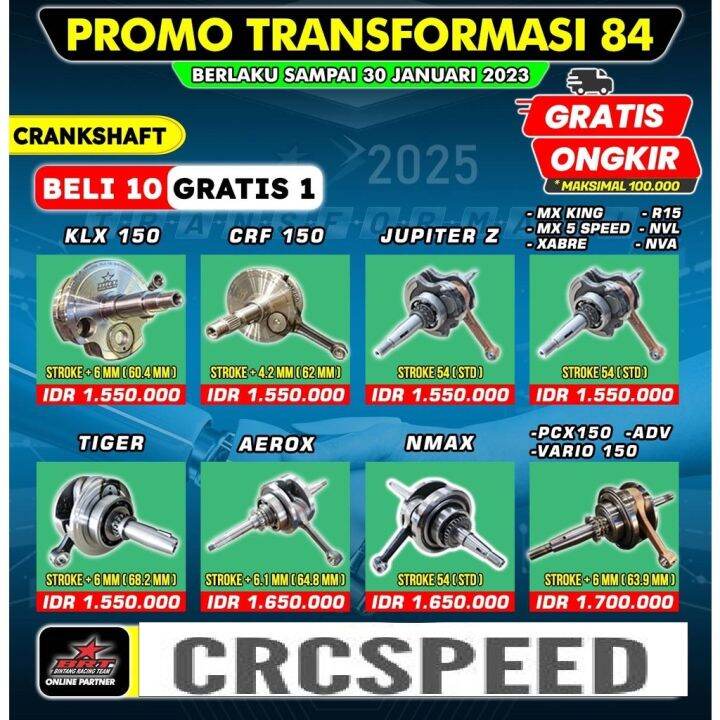 Super Crankshaft BRT Kruk as Tiger KLX 150 CRF 150 MX King GEN 2 ...