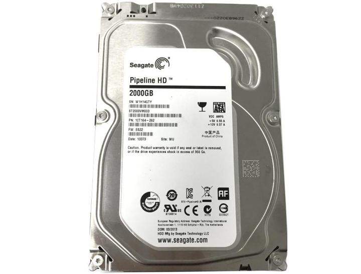 Seagate Pipeline HD ST2000VM003 2TB 5900RPM 64MB Cache SATA 6.0Gb/s ...