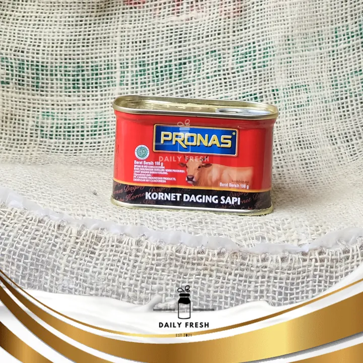 PRONAS KORNET DAGING SAPI KALENG 198 GRAM | Lazada Indonesia
