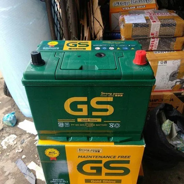 Aki Accu 80D26L Nx110-5L Mf Kering 12V 80Ah Amper Gs Gold Shine ...