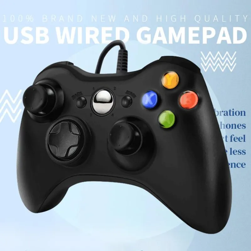 Wired Controller For Microsoft Xbox 360 Pc Windows Black Xbox 360