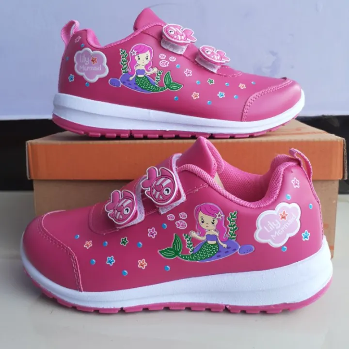 Sepatu Anak Perempuan Ando Lily Mermaid Velcro | Lazada Indonesia