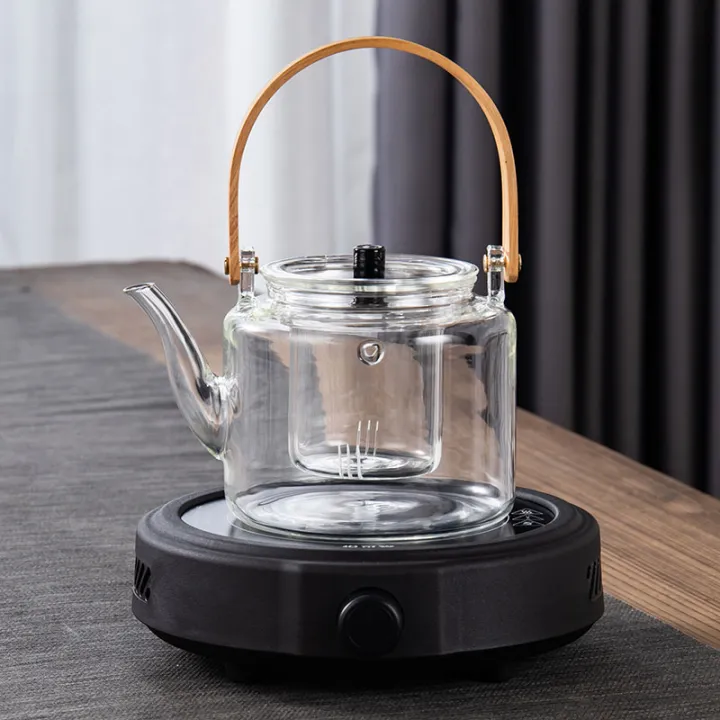 High-temperature-resistant glass teakettle for making tea and boiling ...