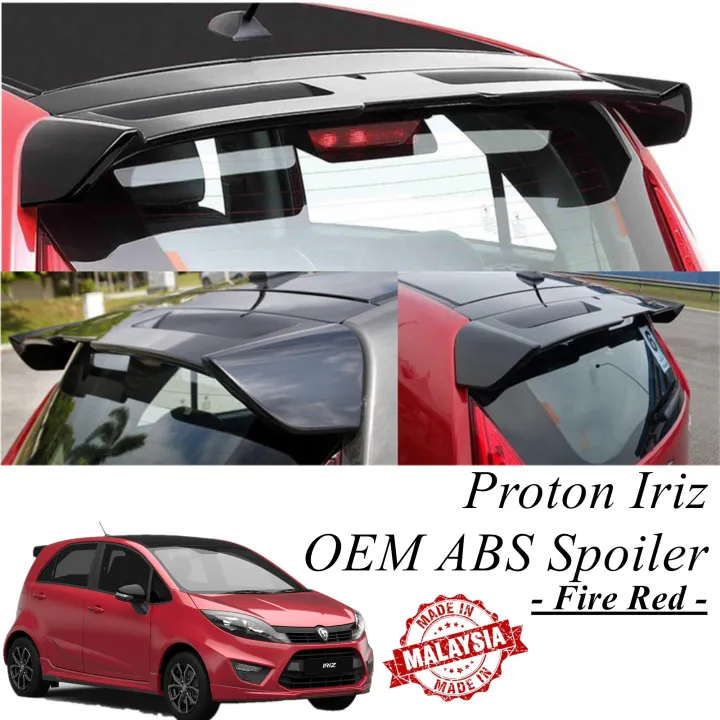 Proton Iriz OEM Spoiler - Fire Red | Lazada