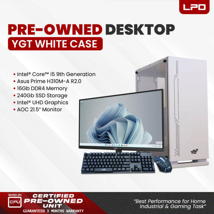 LPO Desktop Computer Set and Desktop Unit Only Intel® Core™ i5-9400 ...