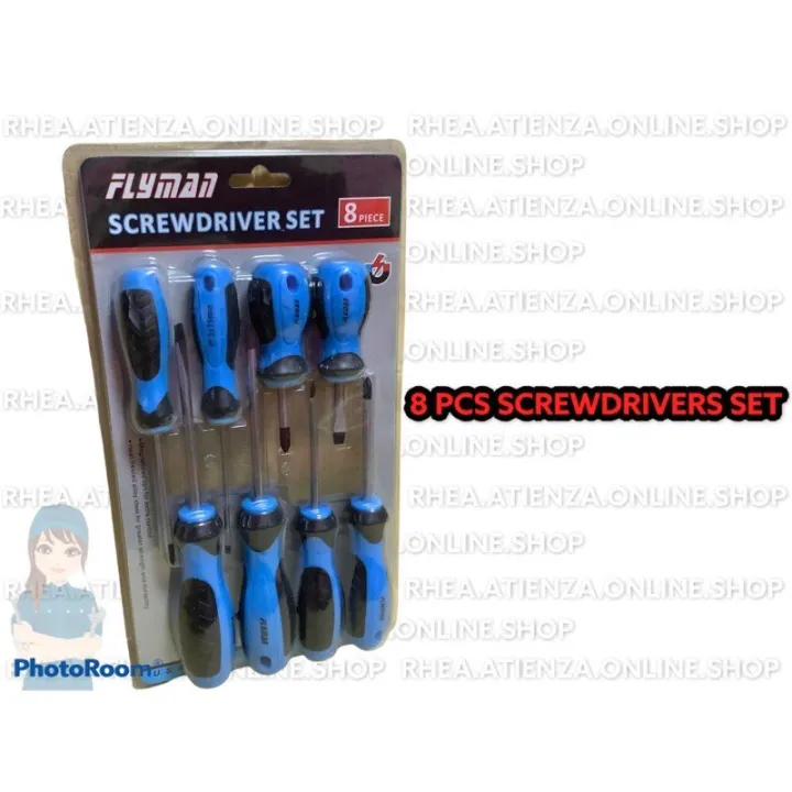 Flyman 8Pcs Screwdriver Set MAGNETIC TIP / CUSHION GRIP Flyman Tools ...
